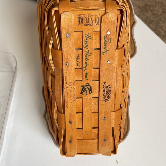 Longaberger | Accents | Longaberger Small Light Colored Basket With ...